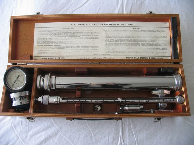 VERNON MORRIS TEST Outfit : Hydrant Flow Gauge : New costs £1470.00 £ ...