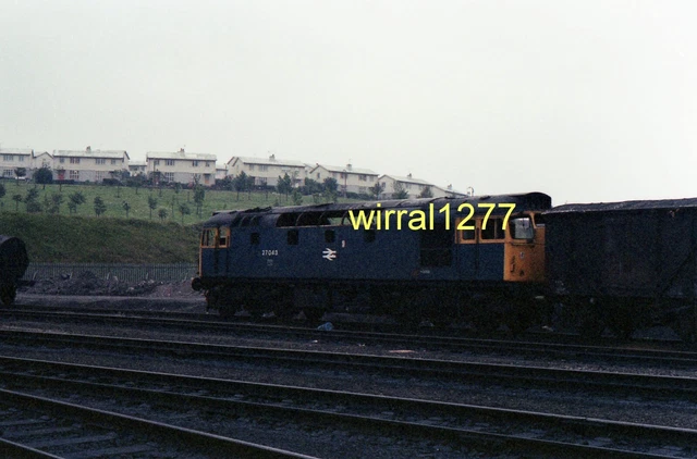 ORIGINAL RAILWAY PHOTOGRAPHIC negative Class 27 27043 at Eastfield £3. ...