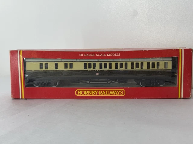 HORNBY R161 GWR 3rd Class Brake Coach Crest Dark Brown & Cream Boxed £9 ...