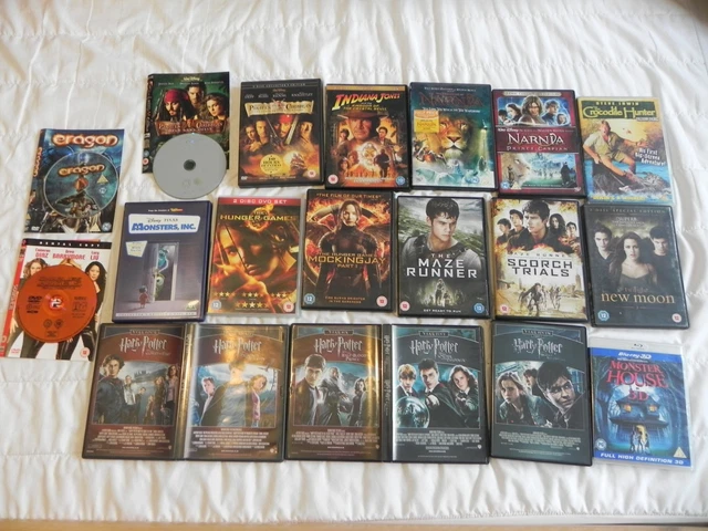KIDS DVD BUNDLE 20 films Hunger Games x2, Harry Potter, Narnia x2 ...
