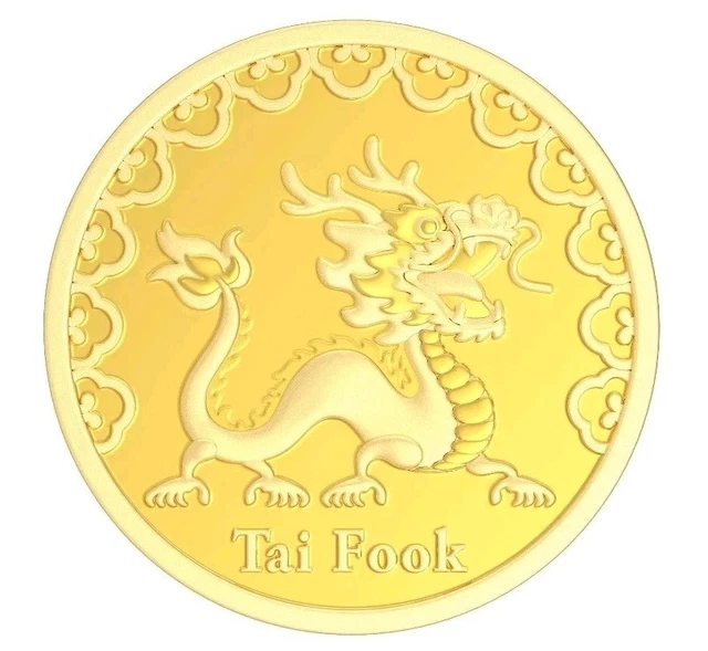 1 GRAM GOLD coin Taifook Zodac Dragon in assay 24ct 9999 £102.02 ...