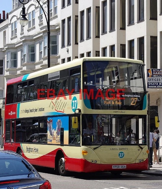PHOTO BRIGHTON & Hove Scania Omnicity Bus N°701 Reg Yp58 Uga EUR 2,32 ...