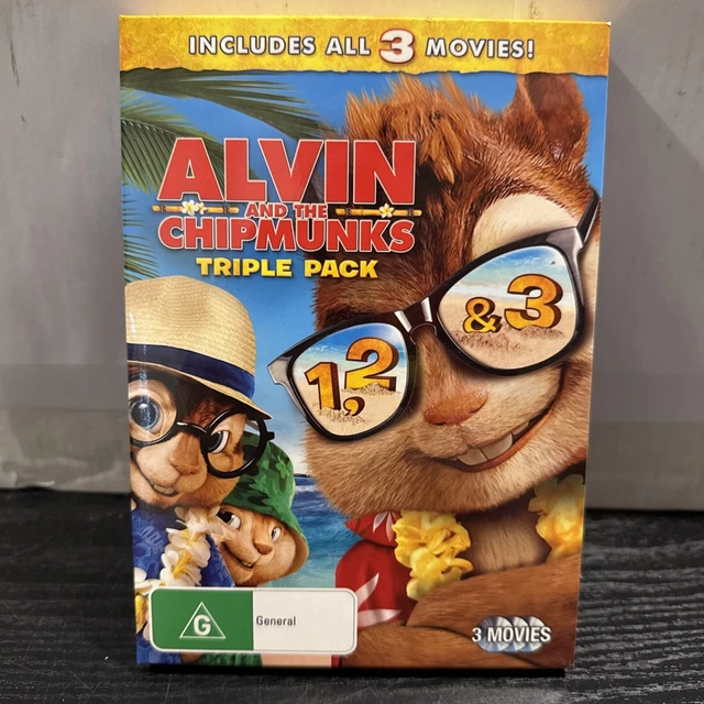 ALVIN AND THE Chipmunks Triple Pack (DVD 2011 3 disc-set) Region 4 $12. ...