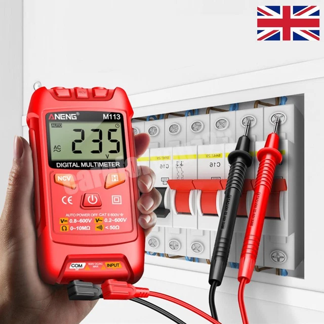 MINI TESTER MULTIMETRO Digitale Multimetro Intelligente LCD Data Hold ...