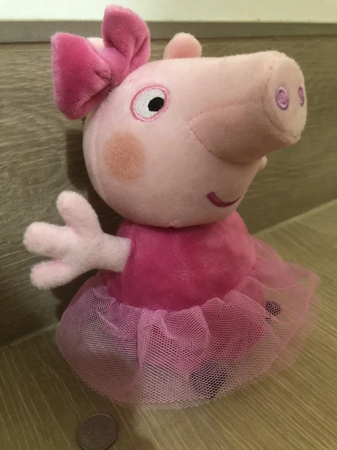 PEPPA PIG TALKING Soft Toy Pink Tutu Ballerina Comforter Sounds Approx ...