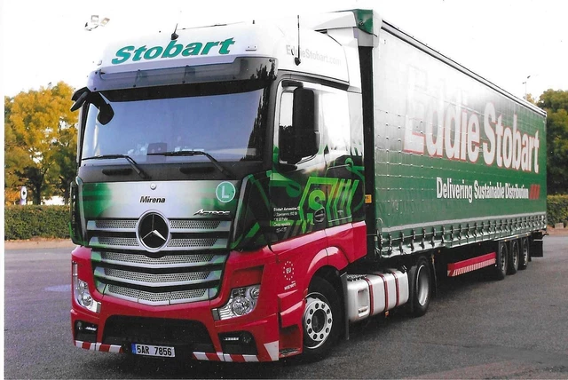 EDDIE STOBART MERCEDES MSE16011 MIRENA 6x4 TRUCK/LORRY PHOTO £0.75 ...