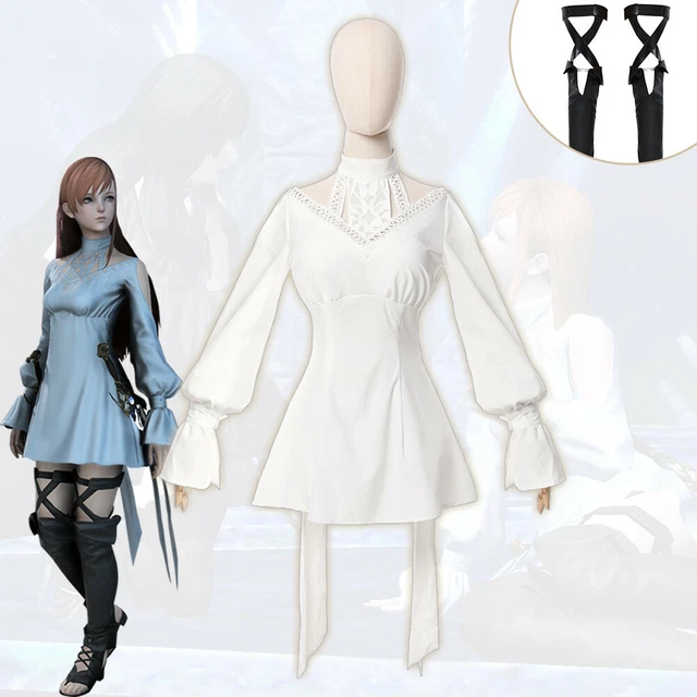 COSTUME COSPLAY ROBE Final Fantasy XIV FF14 Minfilia Ryne avec ensemble ...