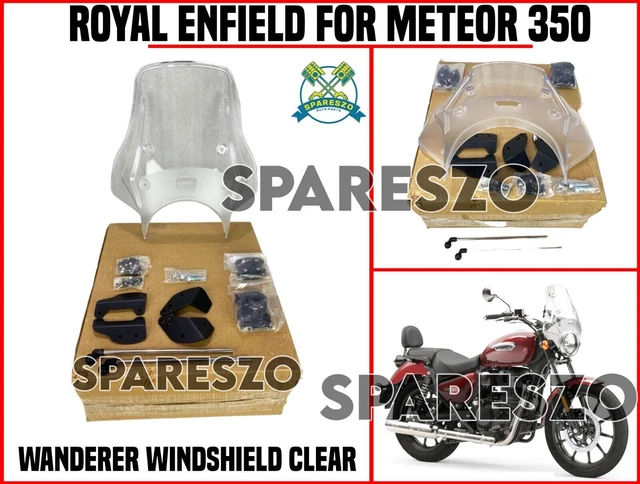 ROYAL ENFIELD &WANDERER WINDSHIELD CLEAR" Pour Meteor 350 - Express ...
