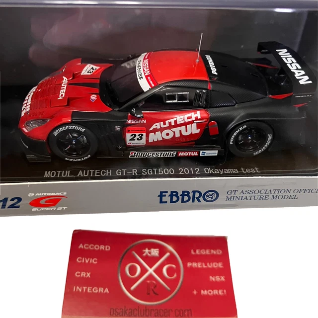 RARE EBBRO MOTUL Autech Nissan GT-R Super GT 500 1:43 JDM R35 2012 Diecast GTR £88.88 - PicClick UK