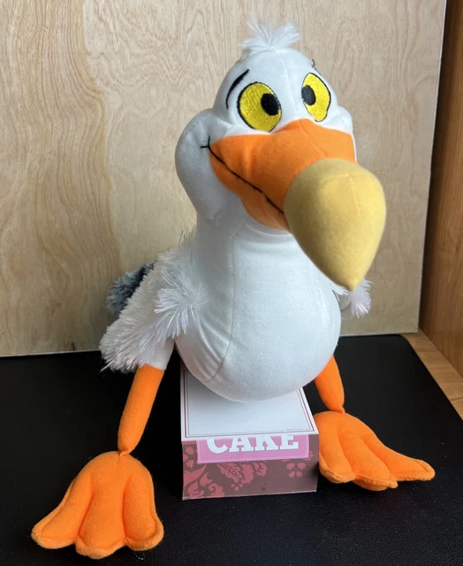 DISNEY LITTLE MERMAID 13” Plush Scuttle Seagull Bird Stuffed Animal Toy ...