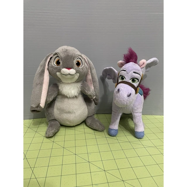 DISNEY SOFIA THE First Plush Clover Bunny Rabbit Minimus Purple Pegasus ...