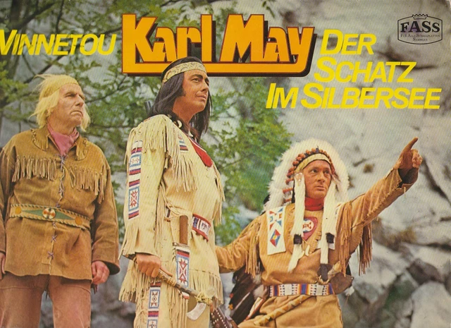 KARL MAY WINNETOU Der Schatz im Silbersee 1962 Fass Records 12" Doppel ...