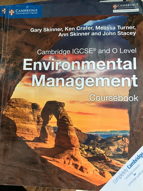 CAMBRIDGE IGCSE AND O Level Environmental Management Coursebook 0680 £ ...