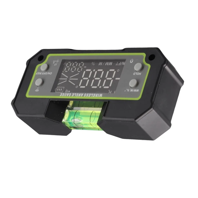 DIGITAL ANGLE GAUGE Dual Axes Inclinometer Magnetic Adsorption LCD ...