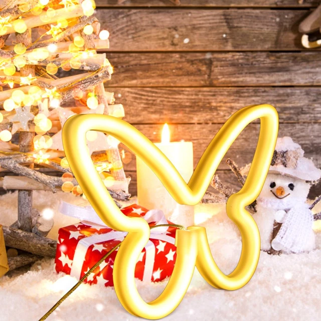 BUTTERFLY NEON SIGN Butterfly LED Light USB Operated Neon Lamp for ...