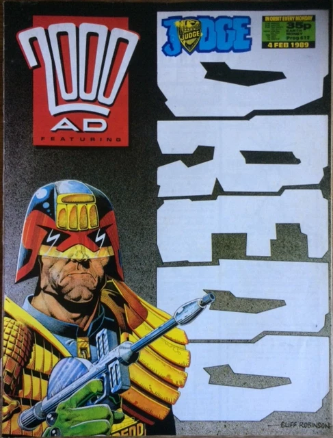 2000 AD FEATURING Judge Dredd Magazine issue 612 , 4 February 1989. EUR ...