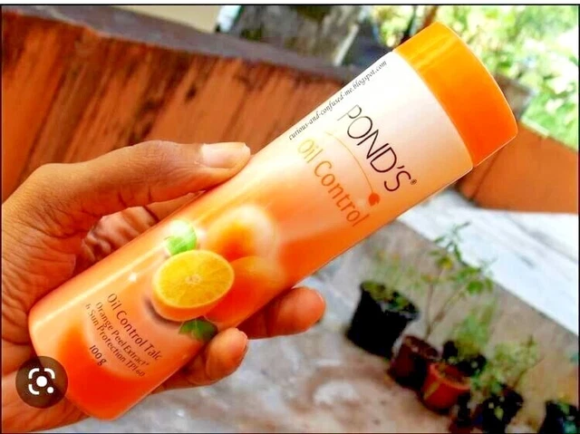 PONDS OIL CONTROL Talcum Powder With Orange Peel Extract & uv Sun ...