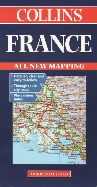 ROAD MAP FRANCE by Collins Publishers Sheet map, folded Book The Cheap ...