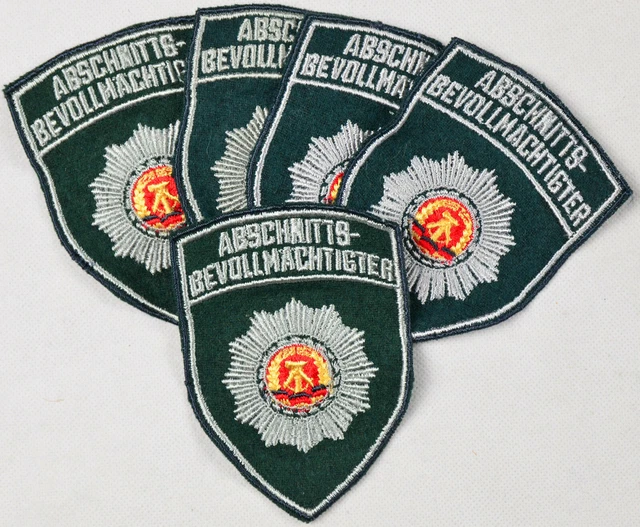 DDR NVA MDI VP ABV 5 Stk Aufnäher Ärmelabzeichen ...