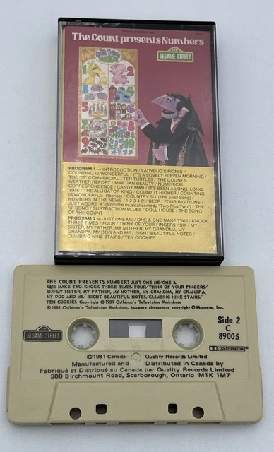 SESAME STREET THE Count Presents Numbers 1981 Sing-Along Music Songs ...