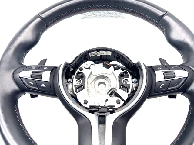15 16 BMW M2 M3 M4 F80 F82 F87 Steering Wheel Black Leather W/ Paddles ...