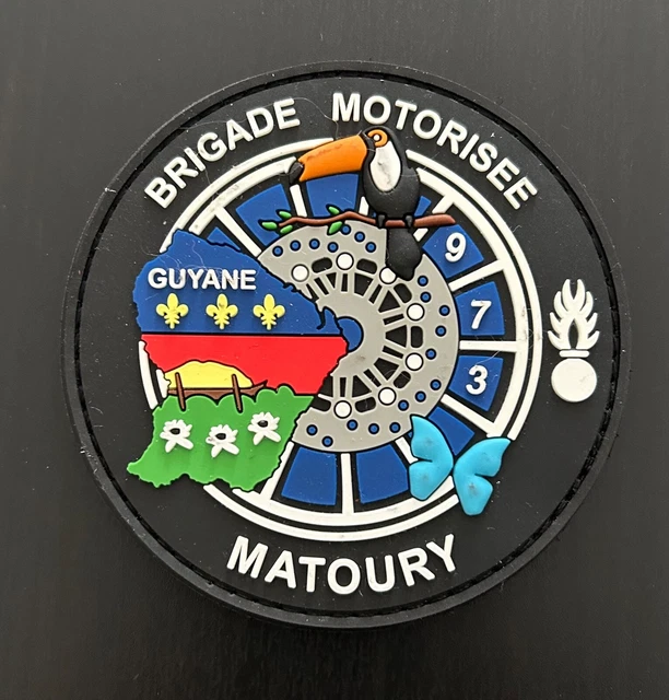 ANCIEN ÉCUSSON PVC Gendarmerie BMO Matoury Guyane 973 collection obsolète EUR 6,20 - PicClick DE