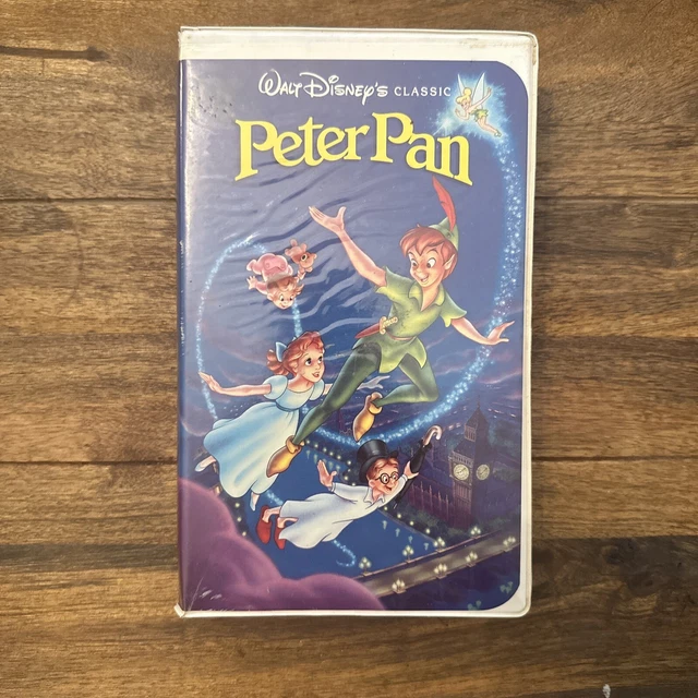 PETER PAN (VHS, 1990) Walt Disney Classic Tinker Hell Wendy The Lost ...
