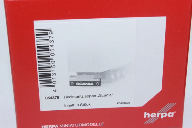 HERPA 054379 ZUBEHÖR Heckspritzlappen SCANIA 8 Stück 1:87 H0 NEU OVP EUR 9,49 - PicClick DE