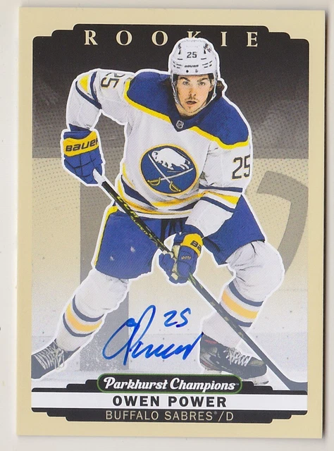 22-23 PARKHURST CHAMPIONS Owen Power Auto Rookie Buffalo Sabres 2022 ...