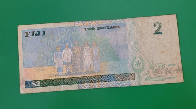 FIJI $2 Two Dollars QEII PAPER Bank Note - circulated $2.95 - PicClick AU
