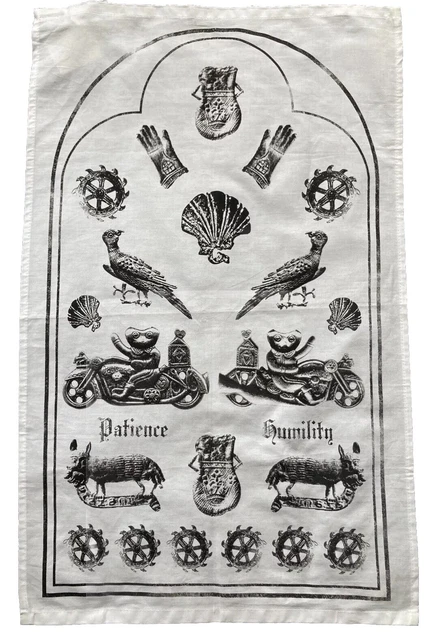 COLLECTABLE GRAYSON PERRY Tea Towel Alan Measles Rare The British ...