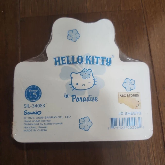 HEISEI RETRO HELLO Kitty Memo Paper Hawaii Hibiscus EUR 42,59 - PicClick IT