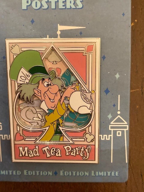 DISNEY DL - Mad Tea Party Mad Hatter Disneyland Poster Posters Pin $62. ...