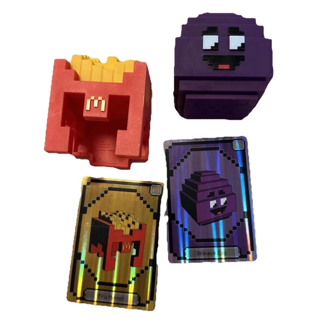 MCDONALD’S MINECRAFT GRIMACE Egg & Fry Helmet with code Card RARE £3.99 ...