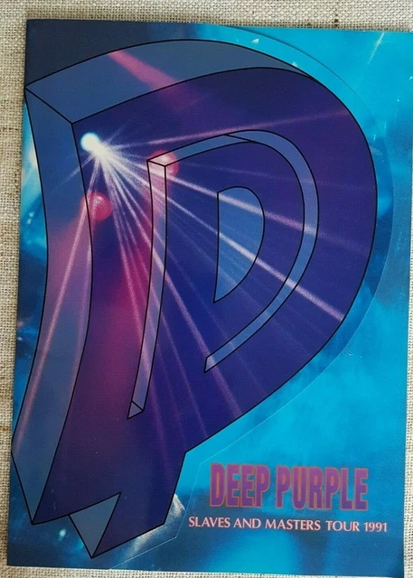 DEEP PURPLE /1991 Slaves and Masters Tour / Programme Book Concert / HARD ROCK ! EUR 49,95 ...