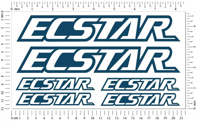 ECSTAR LAMINATED STICKERS Moto GP Sponsor Motorcycle Suzuki Quality ...