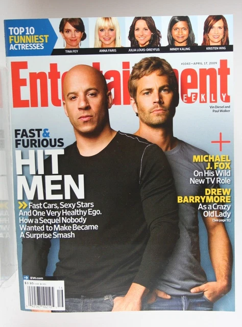 PAUL WALKER VIN Diesel Fast Furious Michael J Fox #1093 Entertainment ...