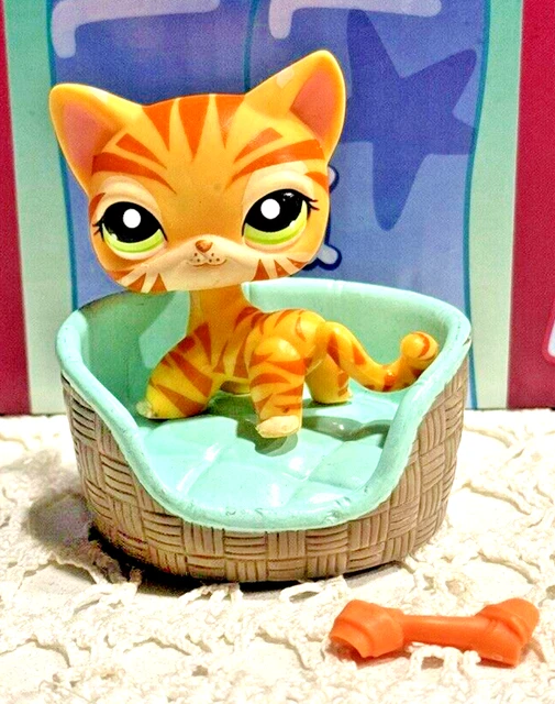 LITTLEST PET SHOP Authentic Tiger Stripe Shorthair Cat #1451 ...