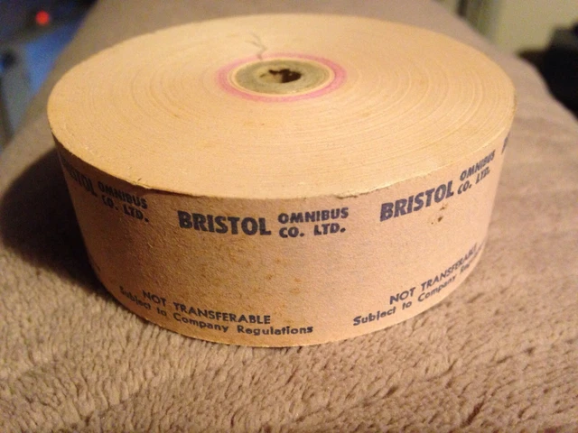 VINTAGE BUS TICKET Roll Bristol Omnibus Co.ltd £26.72 - PicClick UK