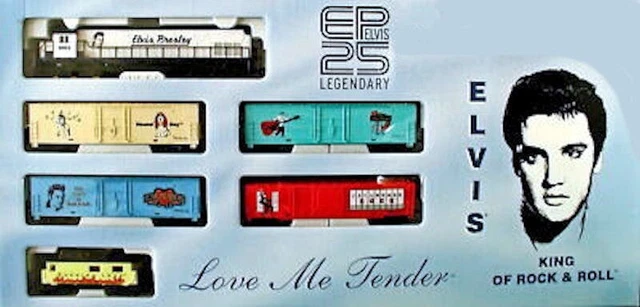 HO SCALE ELVIS PRESLEY 25th ANNIVERSARY Complete Train Set New Sealed ...