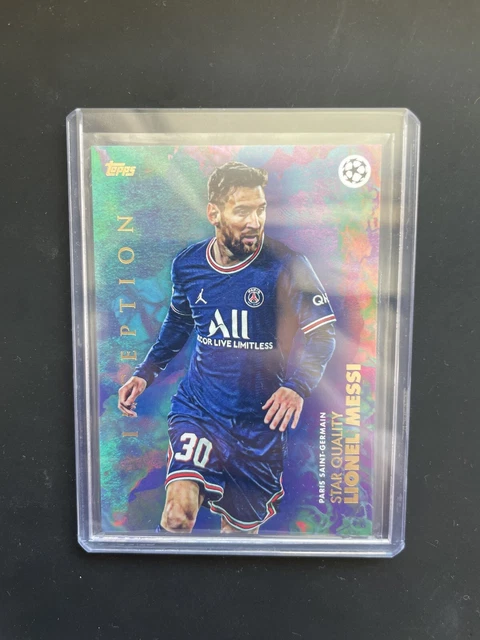 2021/22 TOPPS CHAMPIONS League Inception Lionel Messi qualité étoile ...