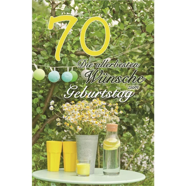 ZAHLENGEBURTSTAG - 70. Geburtstag - Glückwunschkarte im Format 11,5 x ... ZAHLENGEBURTSTAG - 70. Geburtstag - Glückwunschkarte im Format 11,5 x ...