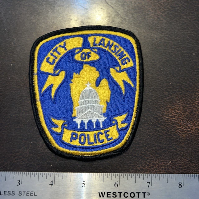 VINTAGE OBSOLETE LANSING Michigan Police Department Patch $14.10 ...