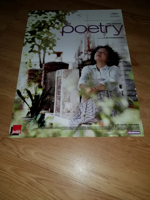 AFFICHE DE CINÉMA d'époque du film: POETRY de 2010 (40x60cm) EUR 6,00 - PicClick FR