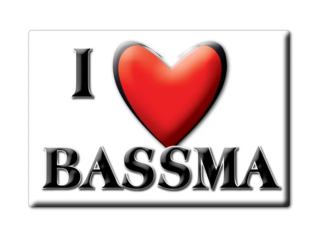 BASSMA CALAMITA MAGNETE da Frigo Nome Idea Regalo Compleanno Laurea ...