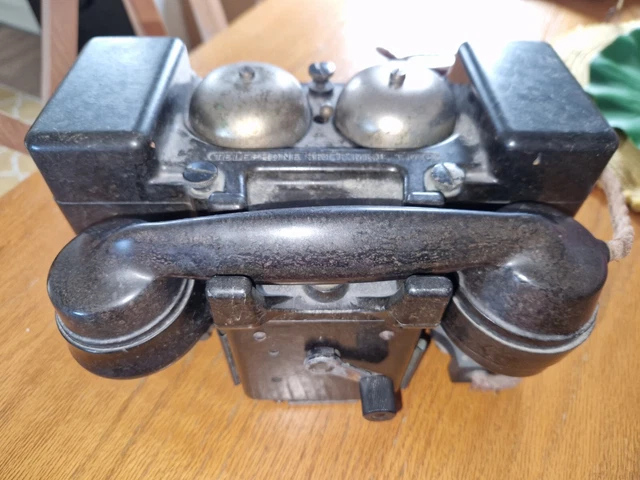 Ww2 Army Soldier Field Communication Bakelite Telephone F Mark 2