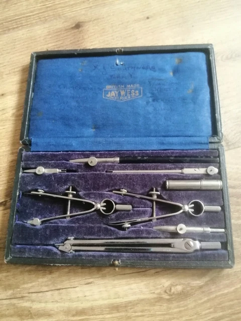 VINTAGE JAY WESS Series Compass/Draughtsaman Set £12.00 - PicClick UK