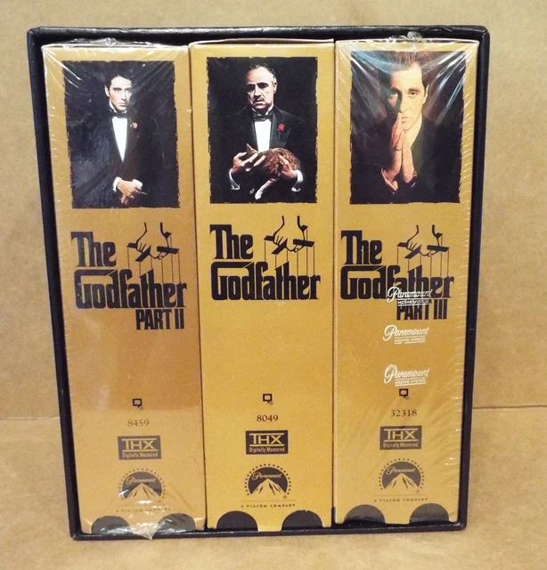 VHS THE GODFATHER Collection Boxed Set Part II and III Factory Sealed £ ...