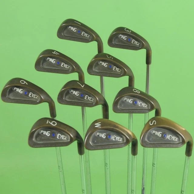 GENUINE RARE PING Eye2+ Beryllium Copper Irons 1+3-SW Tour Stiff Shafts ...