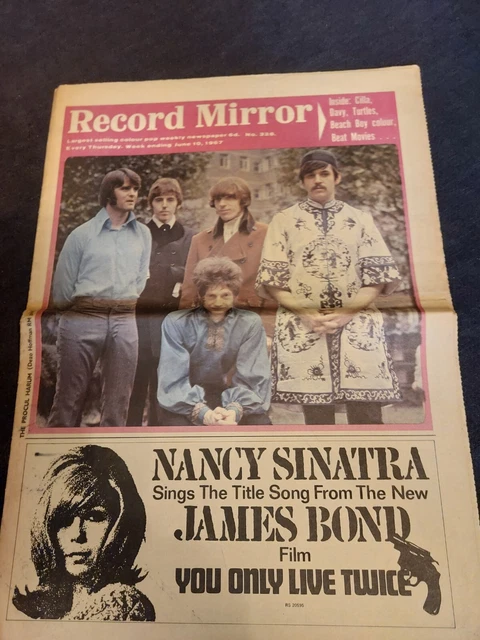 VINTAGE RECORD MIRROR Magazine 10 JUNE 1967 Procol Sinatra Cilla ...